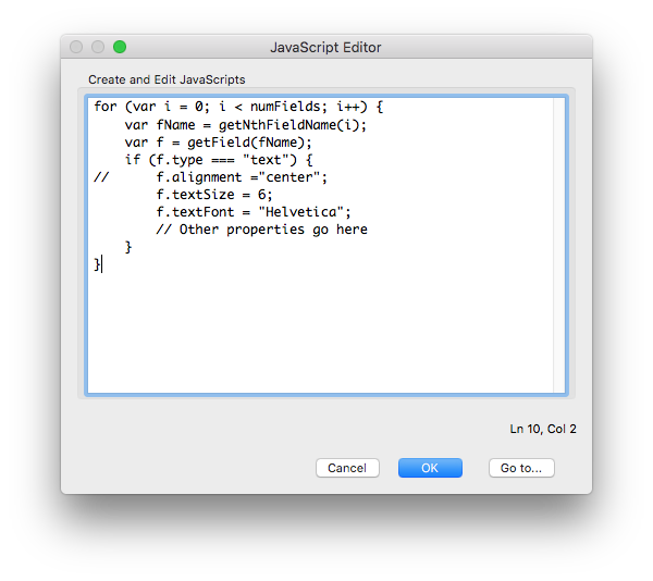 Automated form-field styling: Goodbye Times New Roman, hello Acrobat ...